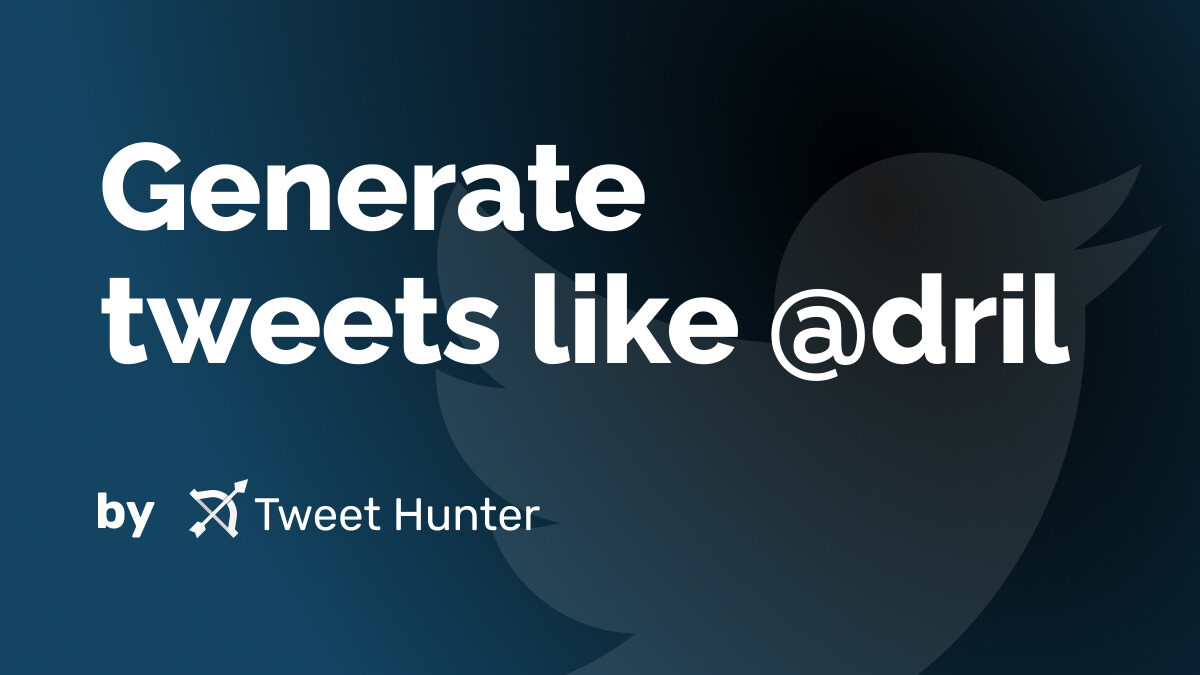Generate Tweets like @dril with AI