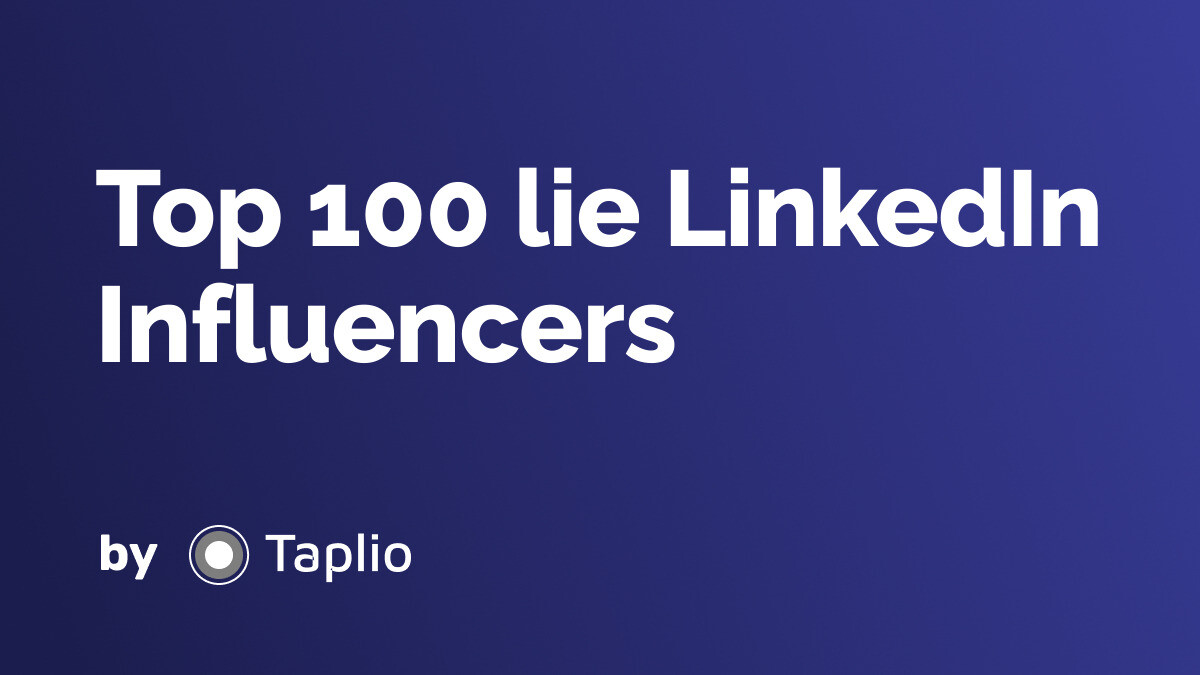 The 100 Best Linkedin Influencers about lie
