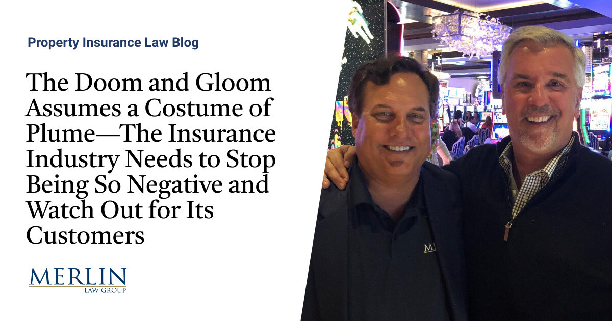 The Doom and Gloom Assumes a Costume of Plume—The Insurance Industry ...