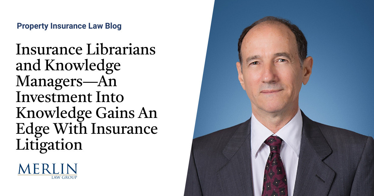 Insurance Librarians and Knowledge Managers—An Investment Into ...