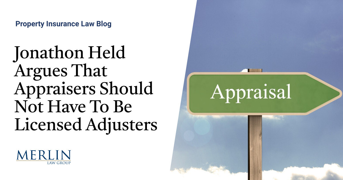 Jonathon Held Argues That Appraisers Should Not Have To Be Licensed ...