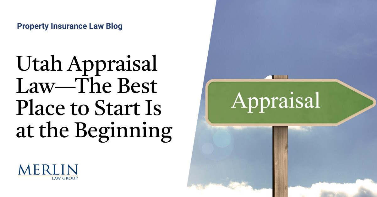 Utah Appraisal Law—The Best Place to Start Is at the Beginning ...