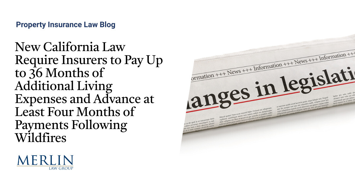 New California Law Require Insurers to Pay Up to 36 Months of ...