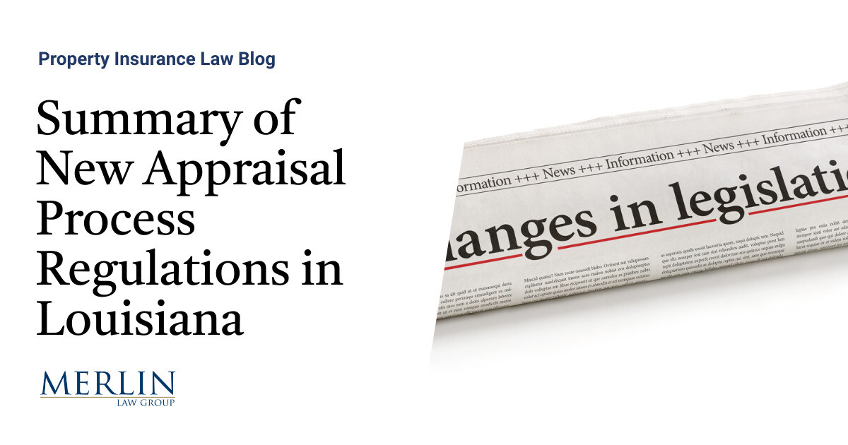 Summary of New Appraisal Process Regulations in Louisiana | Property ...