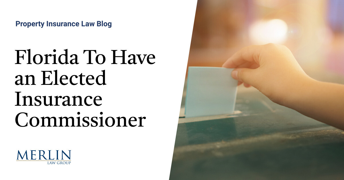 Florida To Have an Elected Insurance Commissioner? | Property Insurance ...