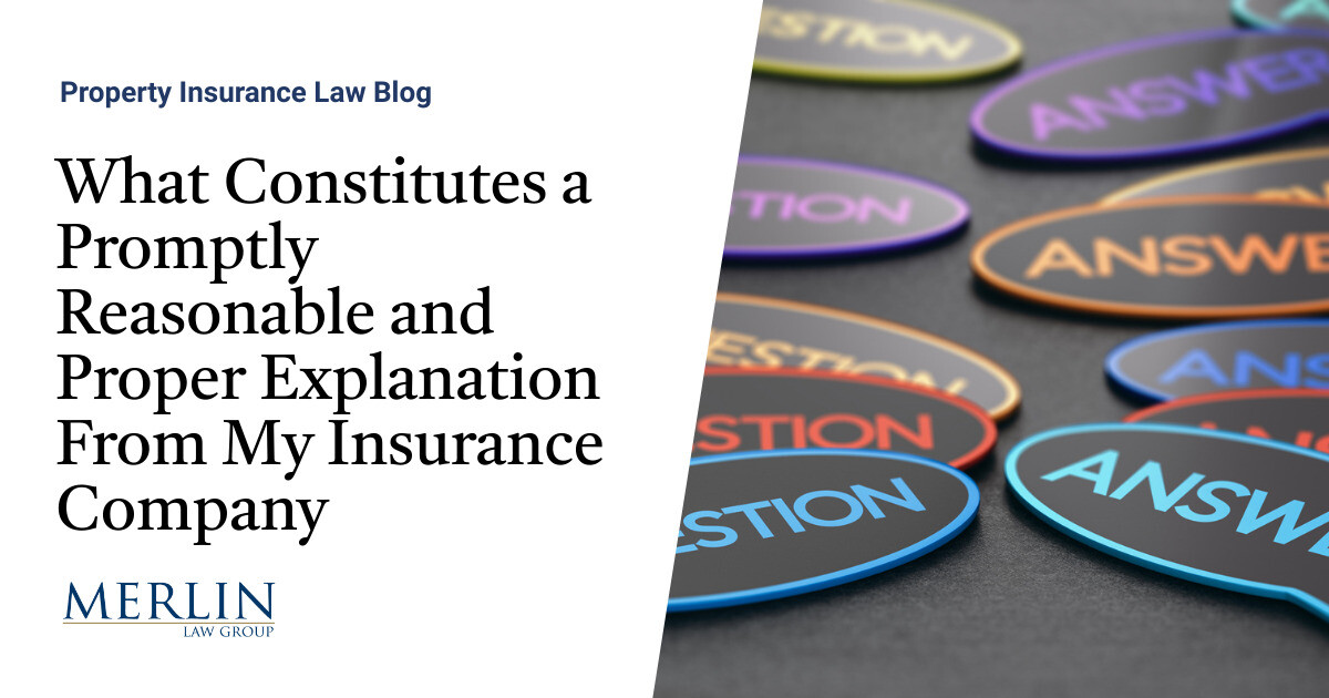 What Constitutes a Promptly Reasonable and Proper Explanation From My ...