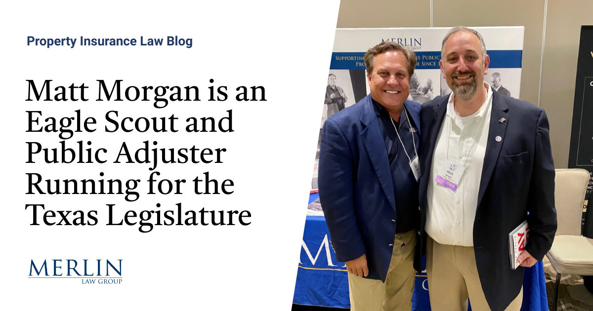 Matt Morgan is an Eagle Scout and Public Adjuster Running for the Texas ...