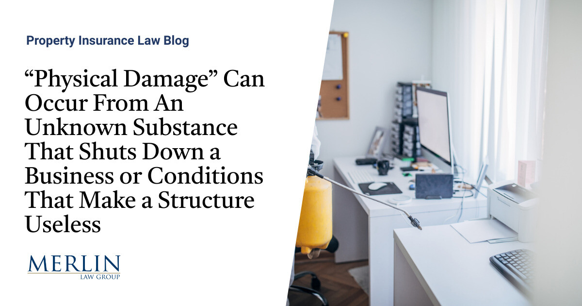 “Physical Damage” Can Occur From An Unknown Substance That Shuts Down a ...