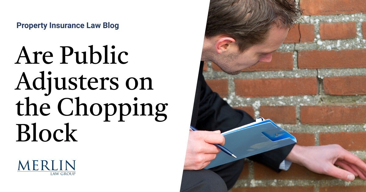 Are Public Adjusters on the Chopping Block? | Property Insurance ...