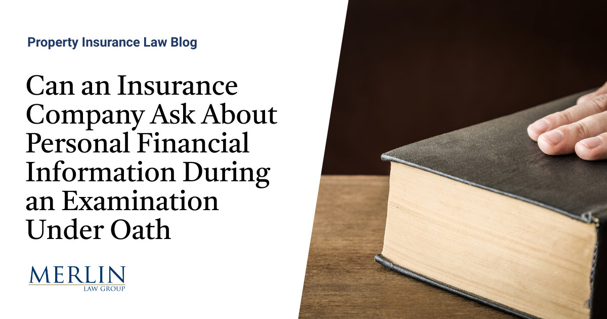 Can an Insurance Company Ask About Personal Financial Information ...