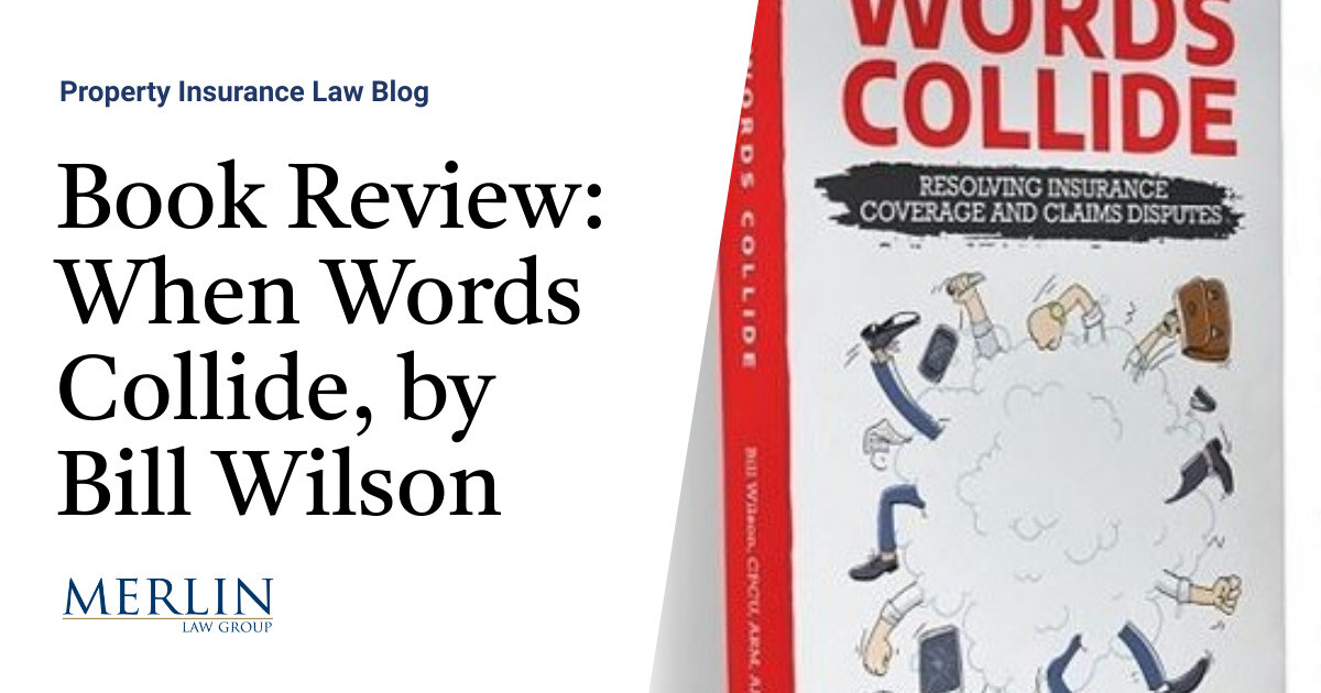 Book Review: When Words Collide, by Bill Wilson | Property Insurance ...