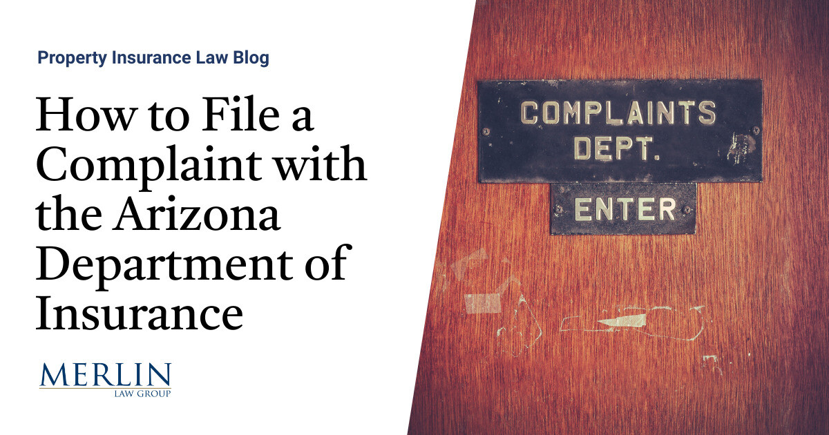 How to File a Complaint with the Arizona Department of Insurance ...