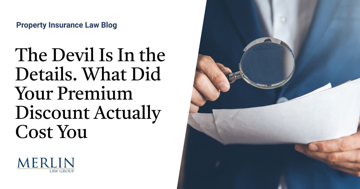 The Devil Is In the Details. What Did Your Premium Discount Actually ...