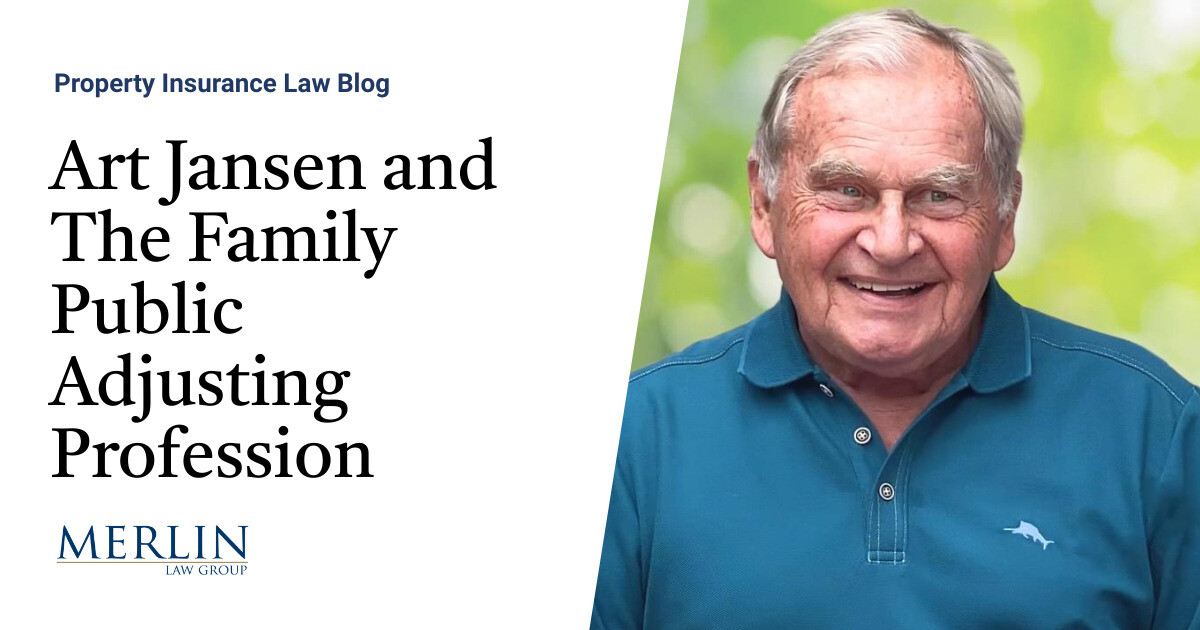 Art Jansen and The Family Public Adjusting Profession | Property ...