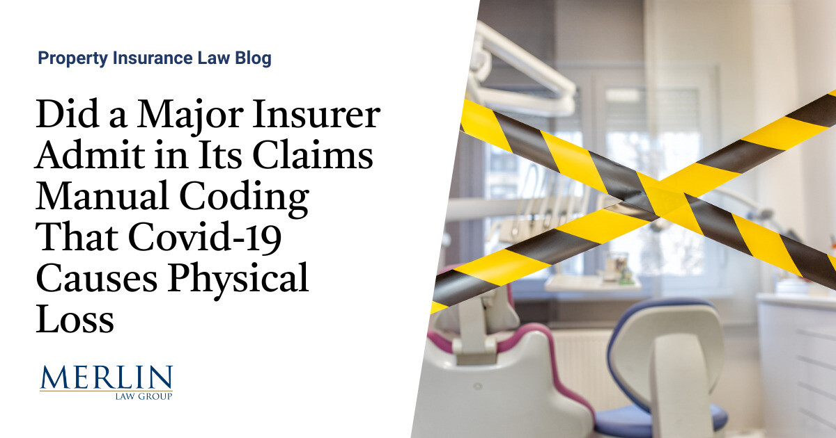 Did a Major Insurer Admit in Its Claims Manual Coding That Covid-19 ...