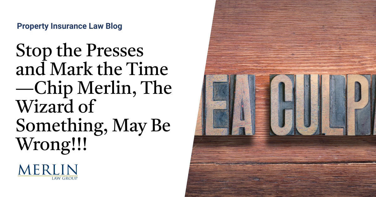 Stop the Presses and Mark the Time—Chip Merlin, The Wizard of Something ...