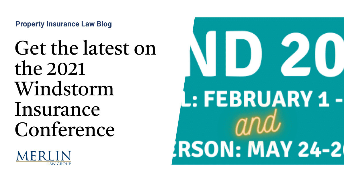 Get the latest on the 2021 Windstorm Insurance Conference | Property ...