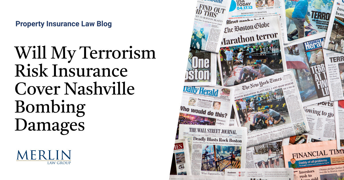 Will My Terrorism Risk Insurance Cover Nashville Bombing Damages ...