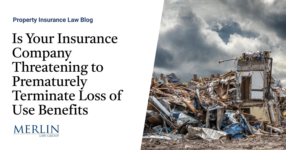 Is Your Insurance Company Threatening to Prematurely Terminate Loss of ...