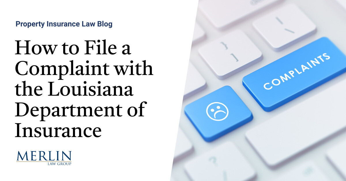 How to File a Complaint with the Louisiana Department of Insurance ...