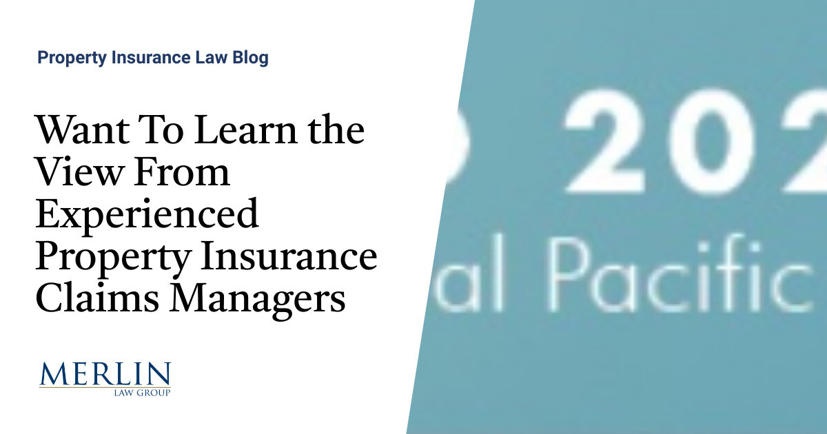 Want To Learn the View From Experienced Property Insurance Claims ...
