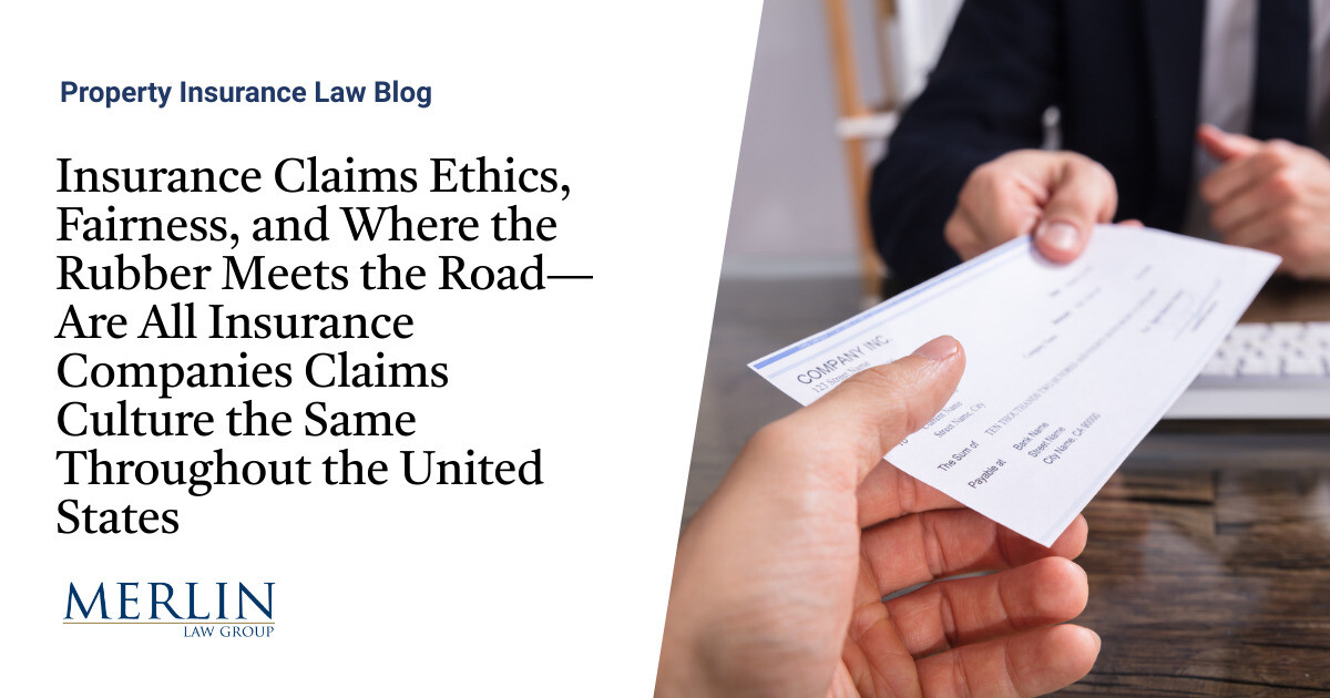 Insurance Claims Ethics, Fairness, and Where the Rubber Meets the Road ...