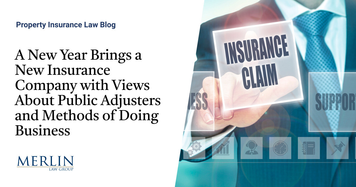 A New Year Brings a New Insurance Company with Views About Public ...