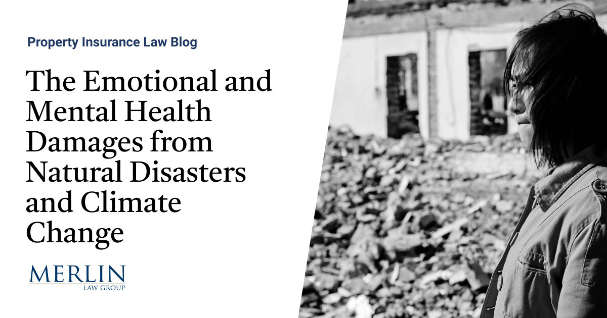 The Emotional and Mental Health Damages from Natural Disasters and ...
