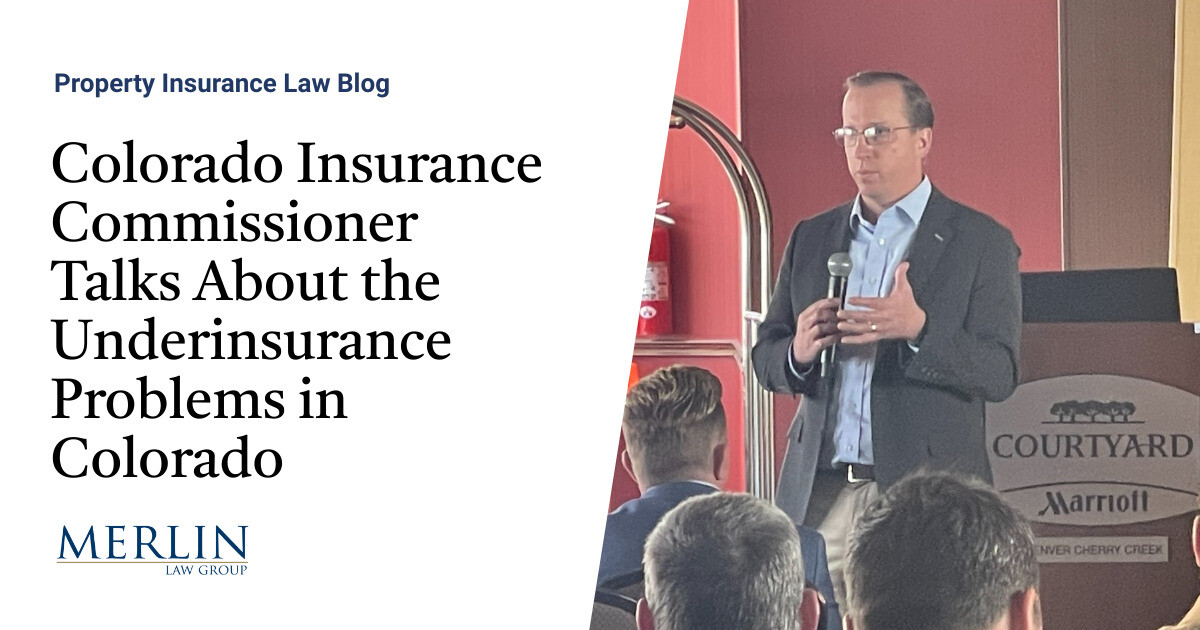 Colorado Insurance Commissioner Talks About the Underinsurance Problems ...