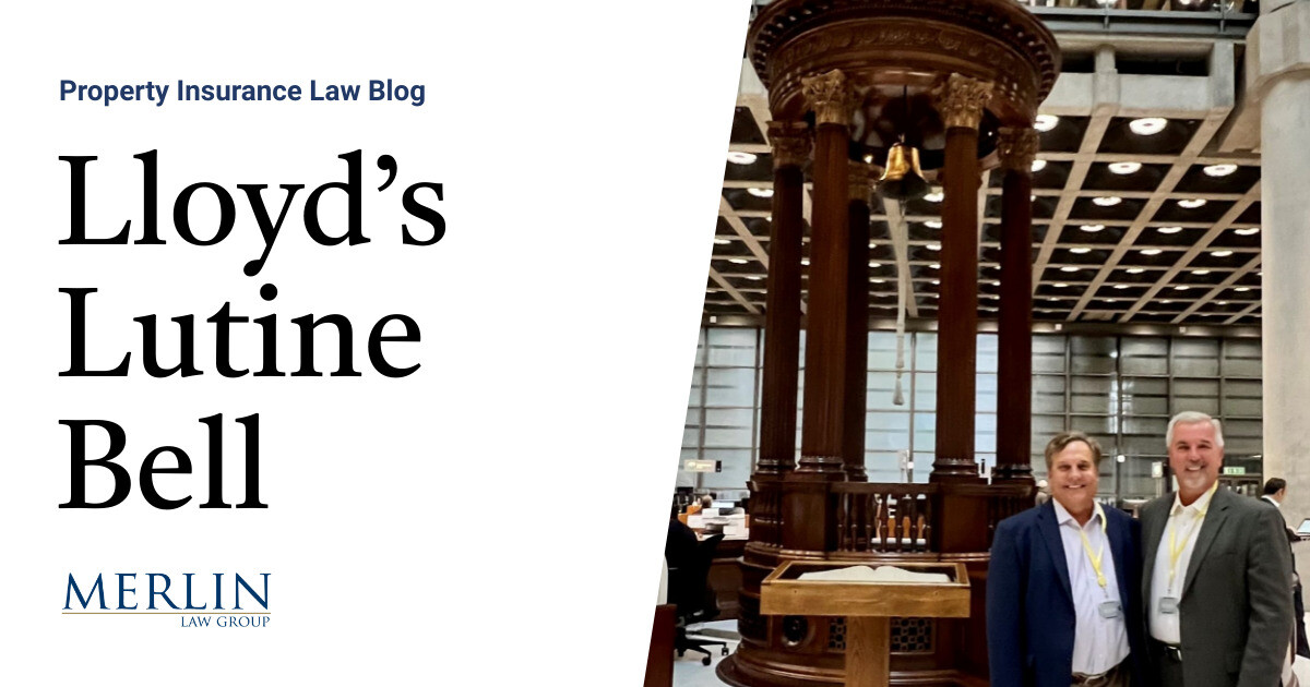 Lloyd’s Lutine Bell | Property Insurance Coverage Law Blog