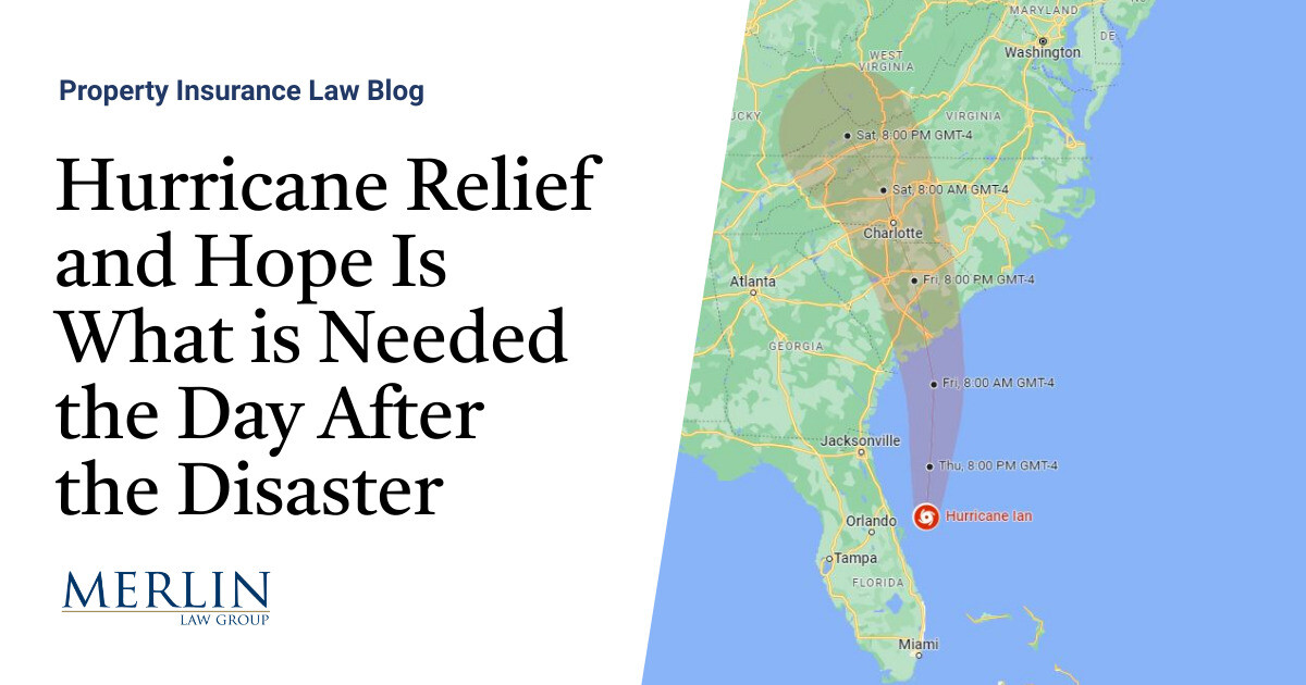 Hurricane Relief and Hope Is What is Needed the Day After the Disaster ...