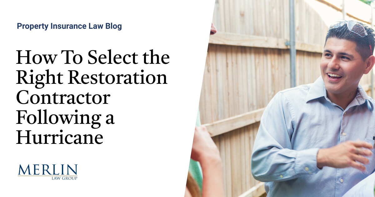 How To Select the Right Restoration Contractor Following a Hurricane ...