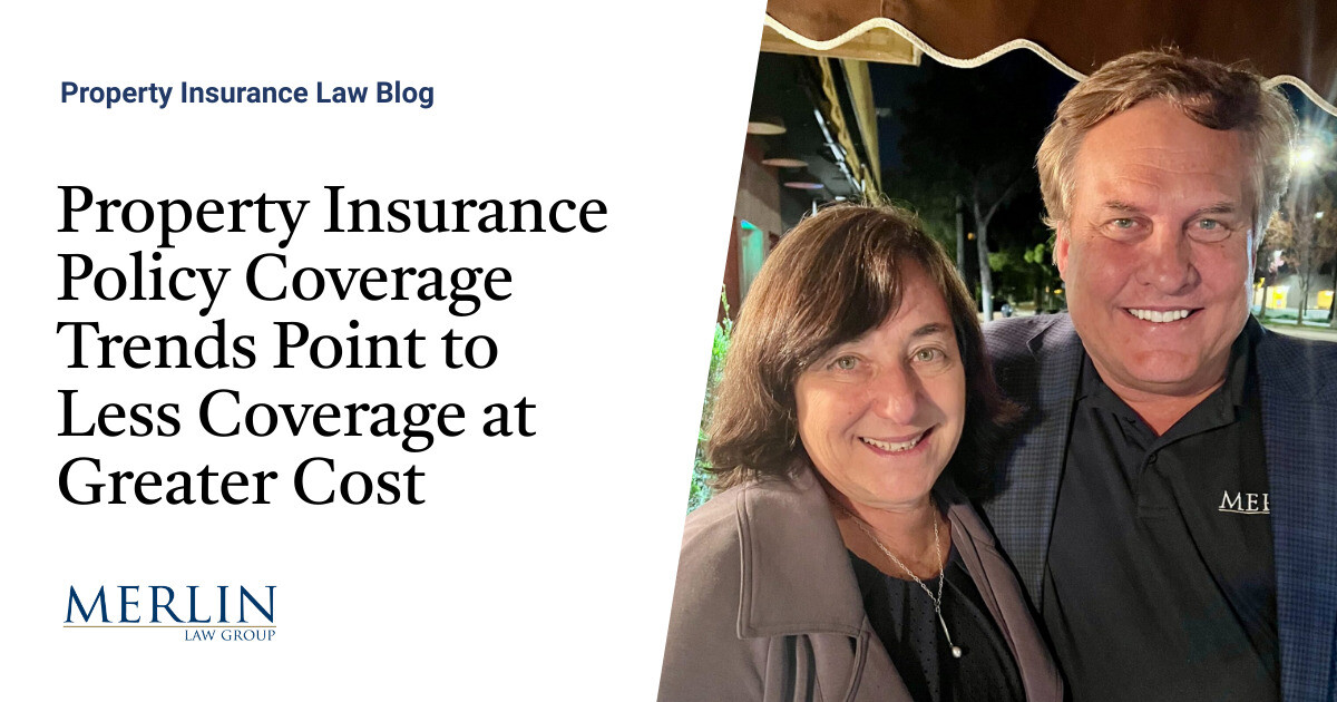 Property Insurance Policy Coverage Trends Point to Less Coverage at ...