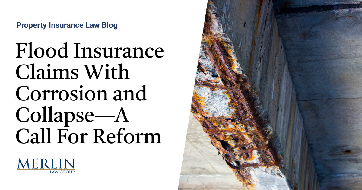Flood Insurance Claims With Corrosion and Collapse—A Call For Reform ...