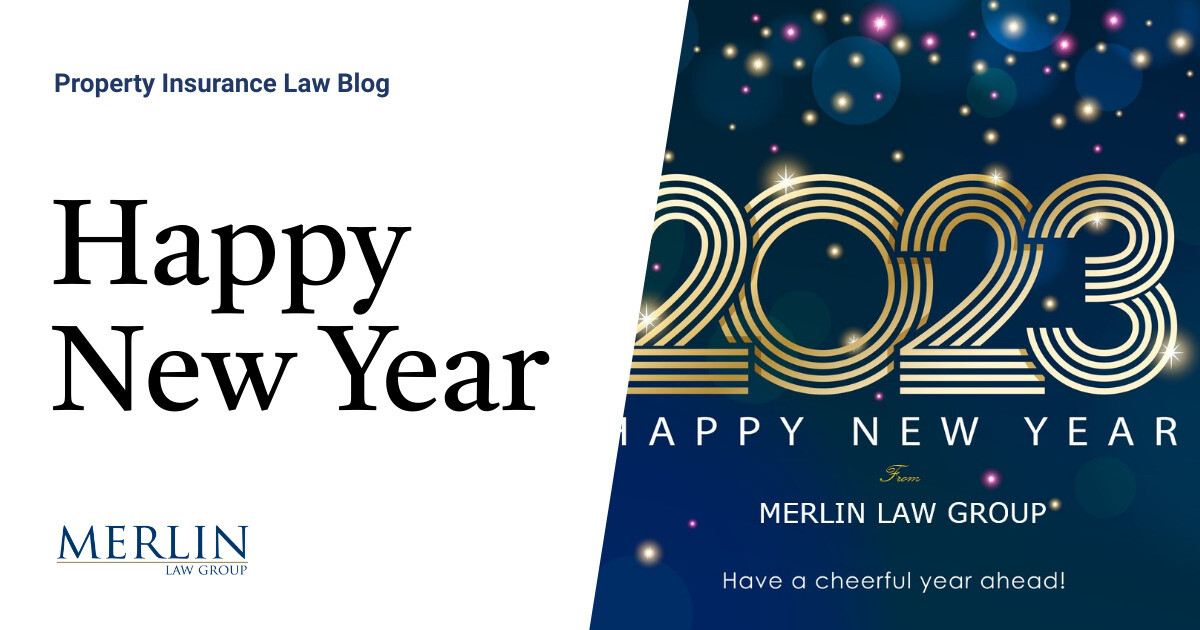 Happy New Year | Property Insurance Coverage Law Blog