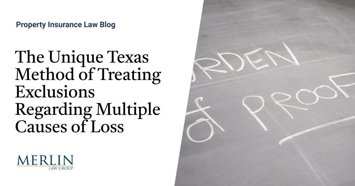 The Unique Texas Method of Treating Exclusions Regarding Multiple ...