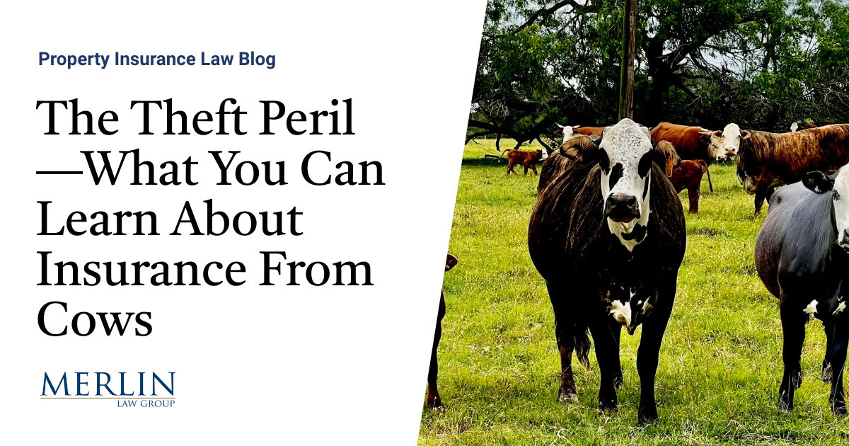 The Theft Peril—What You Can Learn About Insurance From Cows | Property ...