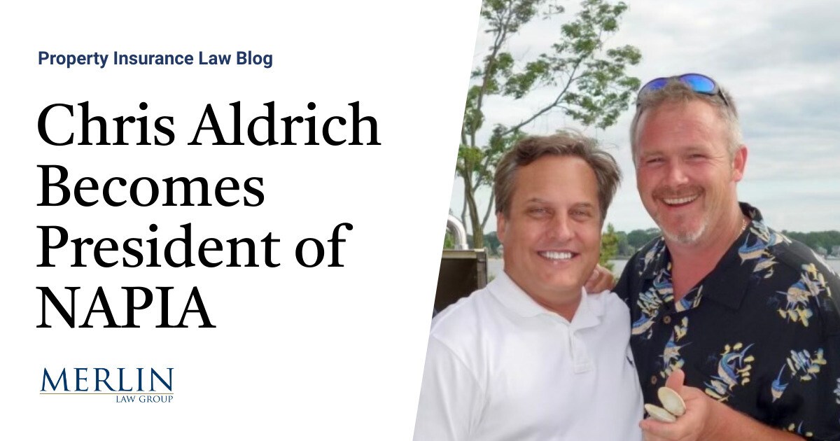 Chris Aldrich Becomes President of NAPIA | Property Insurance Coverage ...