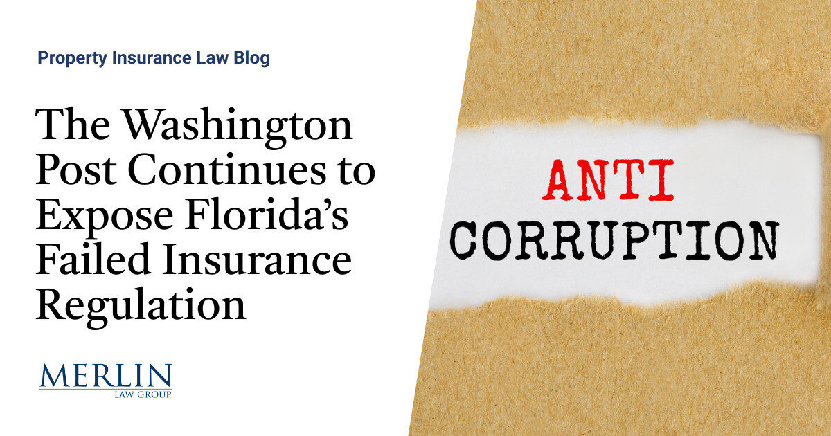 The Washington Post Continues to Expose Florida’s Failed Insurance ...