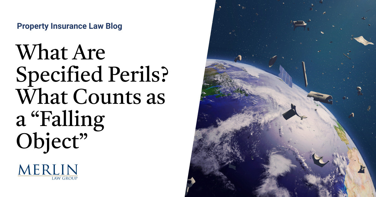 What Are Specified Perils? What Counts as a “Falling Object ...