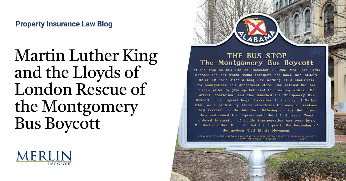 Martin Luther King and the Lloyds of London Rescue of the Montgomery ...