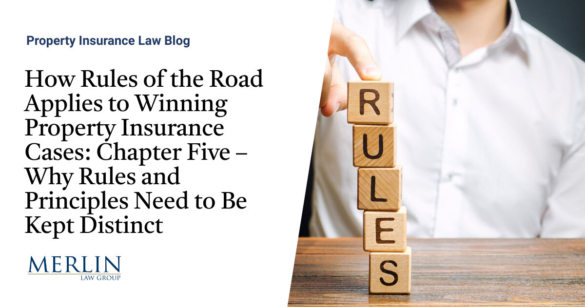 How Rules of the Road Applies to Winning Property Insurance Cases ...
