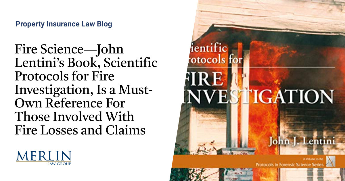 Fire Science—John Lentini’s Book, Scientific Protocols for Fire ...