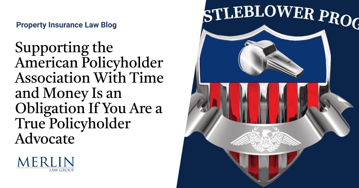 Supporting the American Policyholder Association With Time and Money Is ...
