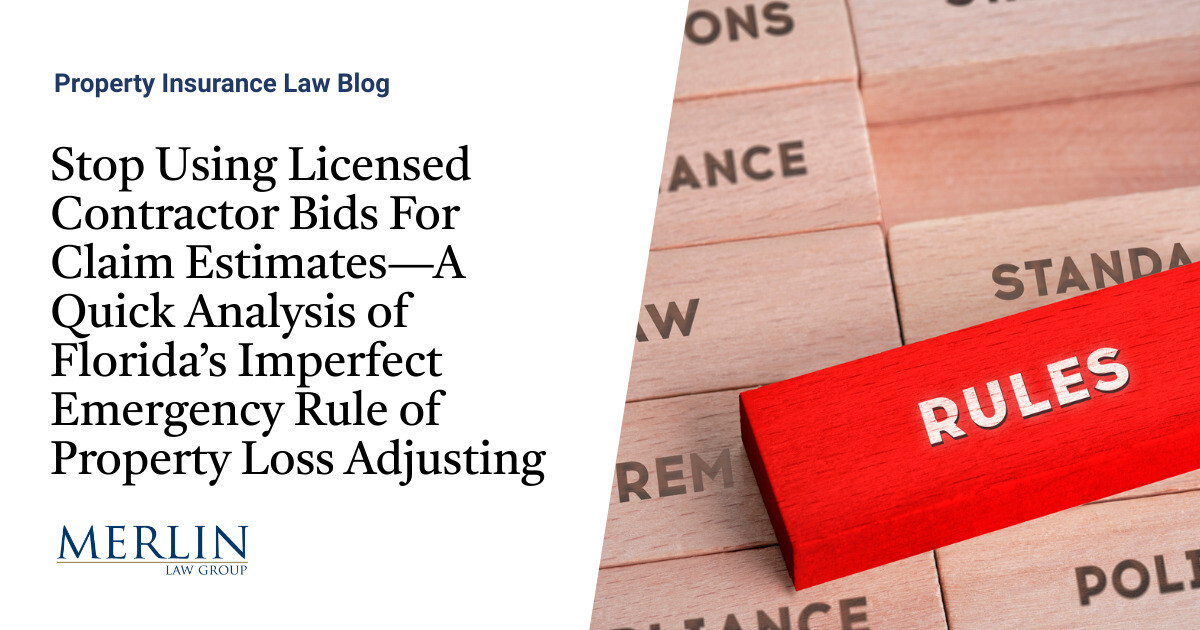 Stop Using Licensed Contractor Bids For Claim Estimates—A Quick ...