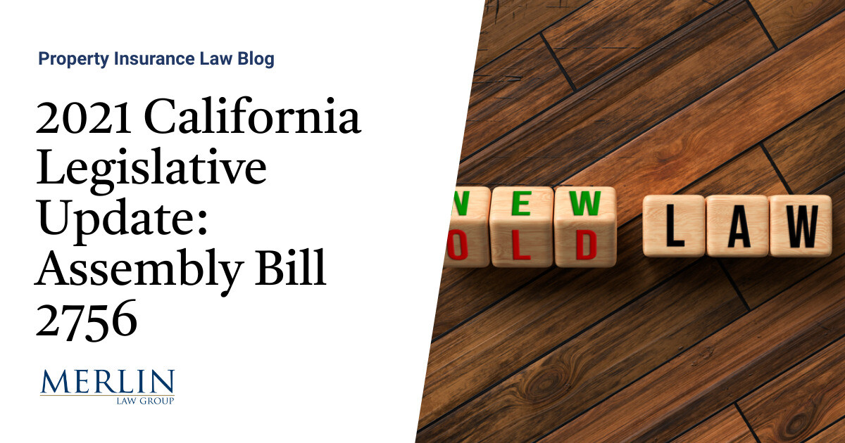 2021 California Legislative Update: Assembly Bill 2756 | Property ...