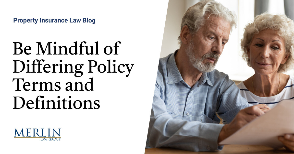 Be Mindful of Differing Policy Terms and Definitions | Property ...