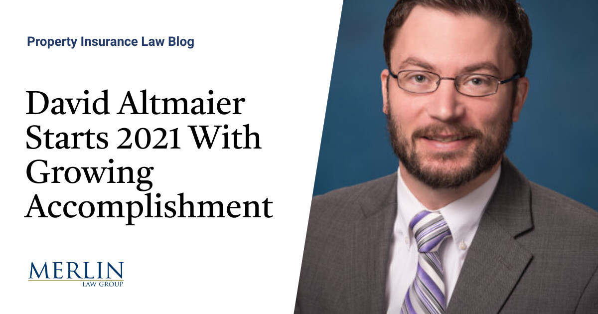 David Altmaier Starts 2021 With Growing Accomplishment | Property ...