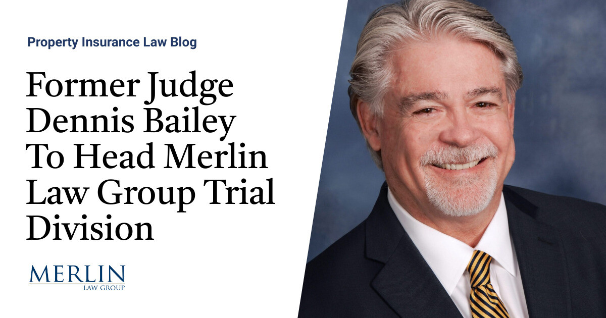 Former Judge Dennis Bailey To Head Merlin Law Group Trial Division ...