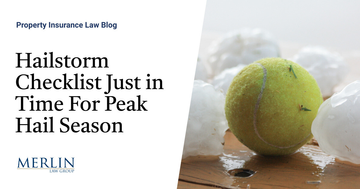 Hailstorm Checklist Just in Time For Peak Hail Season | Property ...